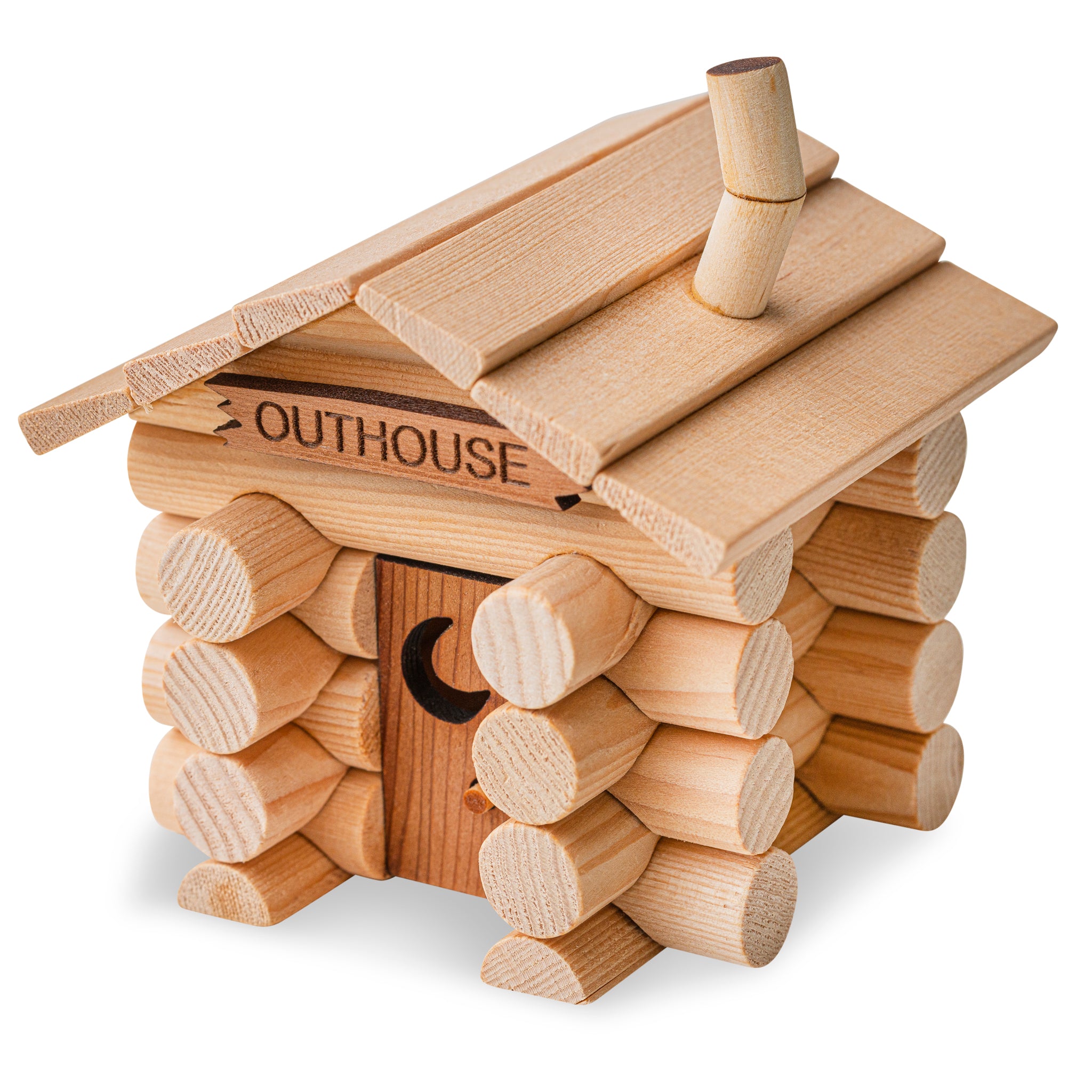 Buy Wooden Outhouse Online - Log Cabin Toys