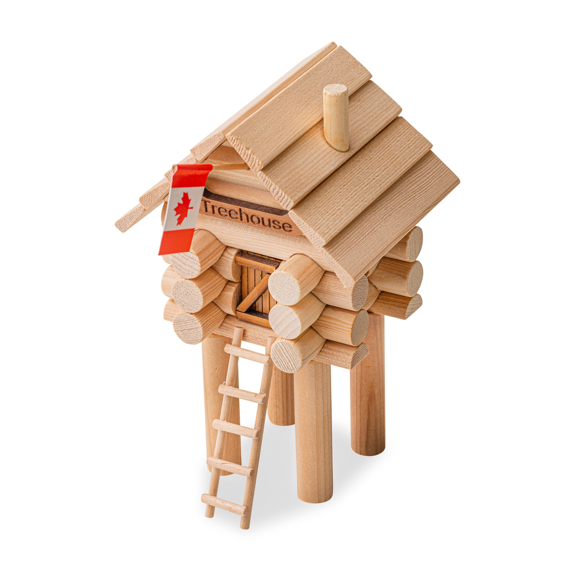 Wooden Log Cabin Treehouse - Log Cabin Toys